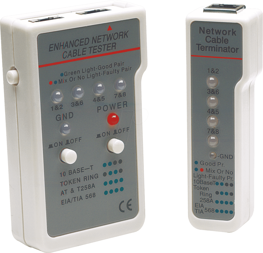 Tester Lan RJ45 CAT 3, CAT 4, CAT 5, CAT 5e, CAT 6, CAT 6A UTP STP FTP ...